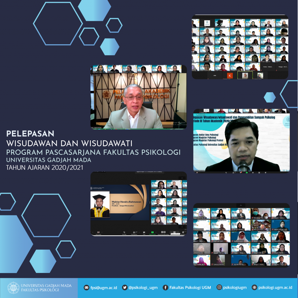 Pelepasan Wisudawan/Wisudawati Program Pascasarjana Fakultas Psikologi Universitas Gadjah Mada ...